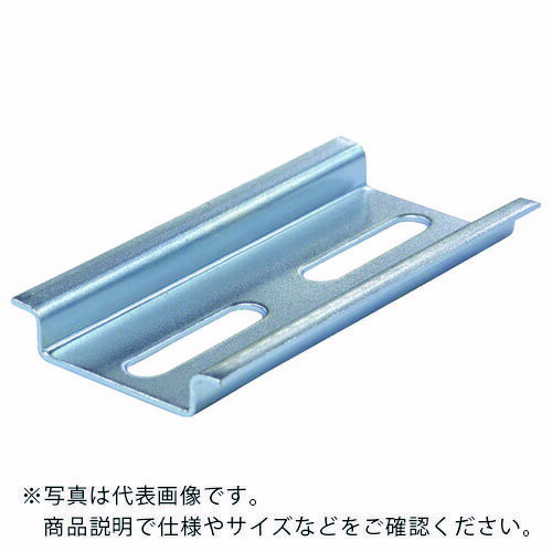特長：長尺ではなくカット品なのでカット作業することなくそのままご使用頂けます。用途：盤内の端子台や機器等の取り付け用。仕様：色：シルバー長さ(mm)：140幅(mm)：35高さ(mm)：7.5材質／仕上：スチール　●代表画像について 商品に...