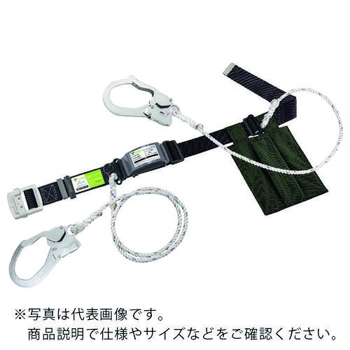 特長：シンプルなロープ式の軽量胴ベルトです。メインバックルはアルミ合金製です。フックはアルミ合金／スチールです。補助ロープ付です。第一種ショックアブゾーバ付です。用途：建設、土木、造船、橋梁、鉱山、プラント作業に。仕様：胴ベルト幅(mm)：...