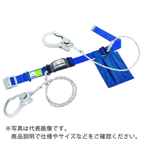 特長：シンプルなロープ式の軽量胴ベルトです。メインバックル＝アルミ合金フック＝アルミ合金／スチール補助ロープ付第一種ショックアブゾーバ付です。用途：建設、土木、造船、橋梁、鉱山、工場、プラントなどに。仕様：胴ベルト幅(mm)：50胴ベルト長...