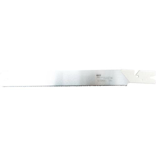 特長：1本のグリップで塩ビパイプ用・廻し引き用鋸刃が使用できます。用途：塩ビパイプ、金属パイプに。大型材用。仕様：刃長(mm)：300全長(mm)：350適合本体：PM18L用摘要：PM18L用山数：18山材質／仕上：焼入特殊鋼　●代表画像...