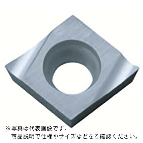 特長：硬度、靭性が高く、鋳鉄加工時の耐摩耗性に優れています。用途：旋削加工用。被削材：鋳鉄、非鉄金属、非金属。仕様：チップ形状：ひし形80°厚さ(mm)：3.97ノンコート呈色：輝灰色A3ブレーカ：仕上げ〜中(アルミ・非鉄向)シャープエッジ...
