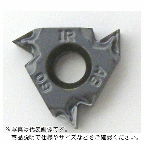 特長：BSPTねじ切りチップです。用途：ねじ切り加工用。仕様：山数/インチ：11ねじ山角度：55°チップサイズ(mm)：16内接円寸法(インチ)：9.525表面処理：PVDコーティング材質／仕上：IC228IC908