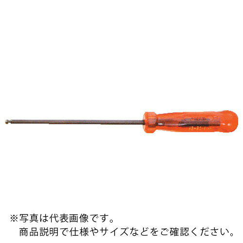 特長：キャップスクリュー、セットスクリューなどの六角穴付ねじに使用できます。六角軸を使用しているので先端部が摩耗した場合でも、先端を切断することにより長期間六角ドライバーとして使用できます。簡単にねじ穴をキャッチ、斜めから回せます。仕様：対...