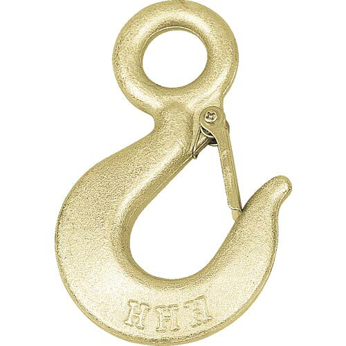 特長：メッキ加工をしています。用途：ワイヤロープ、チェーンなどの先端金具。仕様：基本使用荷重(t)：1.0寸法(mm)C：24寸法(mm)D：23寸法(mm)H：125寸法(mm)L：81ラッチ付メッキ品材質／仕上：スチール　●代表画像につ...