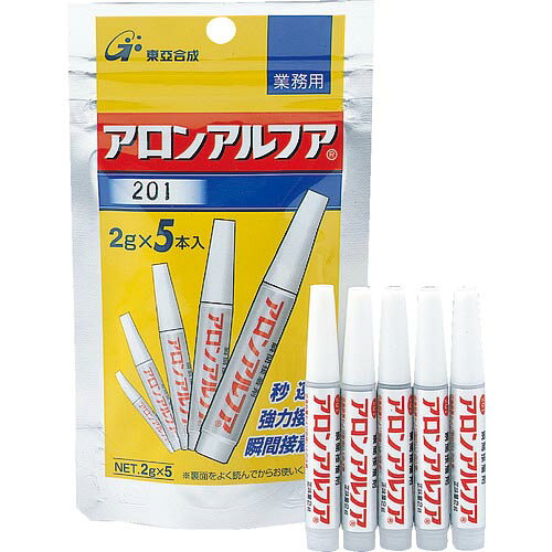 特長：低粘度で、浸透接着もできます。保存性の良いチャック付アルミパックタイプです。用途：ゴム、プラスチックなどの接着。仕様：色:透明容量(g):2固着時間(23°C):5秒使用温度範囲(°C):-40~100低粘度型アルミ袋入2g×5本入材...