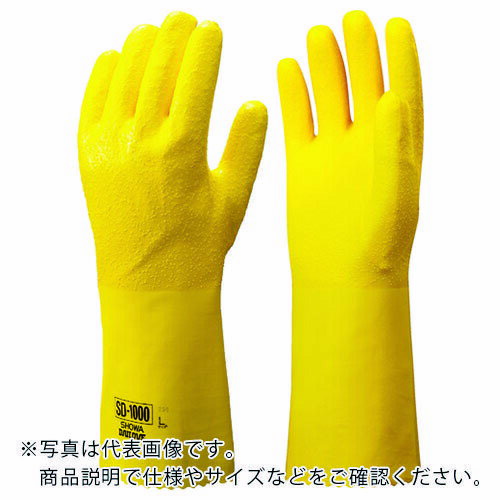 特長：柔らかく軽いため、指先感覚を活かして作業できます。粒子状のすべり止め加工で、高いグリップ力があります。用途：塗装、洗浄作業などに。有機溶剤を使用する作業機械工業、印刷業、鉄工業、建設業、塗装業、木工業仕様：色：イエローサイズ：LL全長...