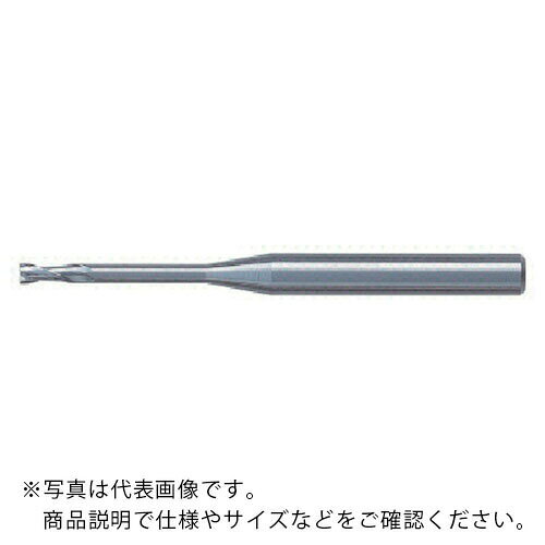 特長：樹脂加工用ロングネックエンドミルです。首部のアンダーカット処理により深溝形状の加工に最適です。用途：対応被削材:アルミ合金、銅、樹脂仕様：刃径(D)：1.0刃長(L)：2.0全長(L)：45シャンク径(d)：4ねじれ角30°ISO14...