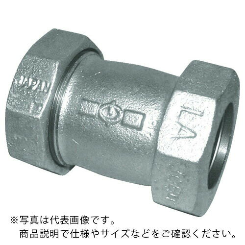 特長：日本水道協会認証登録品です。ゴムパッキンによって流体をシールする構造で、直接ぼうず管に接続できます。用途：水道、ガス、温水（コート品除く）、油などの配管。仕様：呼び径A：40呼び径B：1 1/2L(mm)：91L1(mm)：75E(m...