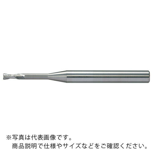 特長：樹脂加工用ロングネックエンドミルです。首部のアンダーカット処理により深溝形状の加工に最適です。用途：アルミ合金、銅、樹脂仕様：刃径(D)：0.5刃長(L)：1.0全長(L)：38シャンク径(d)：3ねじれ角30°ISO14001認証取...