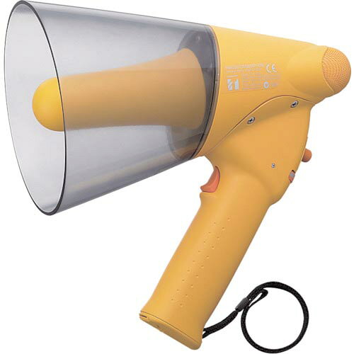 特長：高音質で聞き取りやすい音質です。主要部分を抗菌処理しています。仕様：内蔵音：ホイッスル定格出力(W)：6音声通達距離(m)：約250内蔵音通達距離(m)：約315口径(mm)：154全長(mm)：250電源：単3電池×6本(別売)防水...
