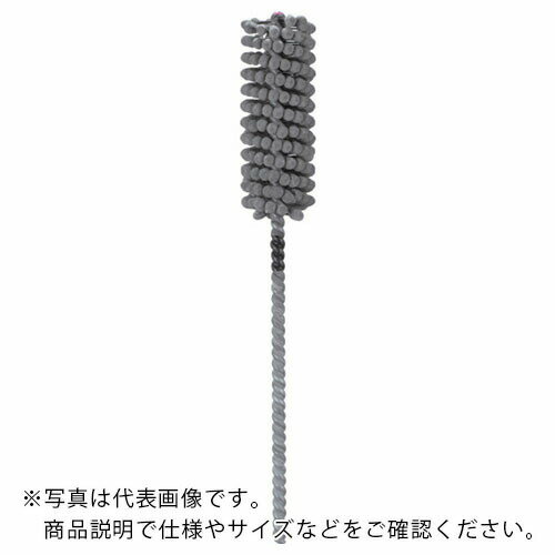 特長：シャフトから出ているファイバー樹脂製の足に人口砥粒を焼結させた玉をつけた構造です。足がナイロン樹脂で弾力性に富み、ワークの内面のバリ、凹凸のあるワークの内面も研磨可能です。用途：鋳鉄、炭素鋼、焼き入れした鉄などのバリ取り、研磨。SC（...