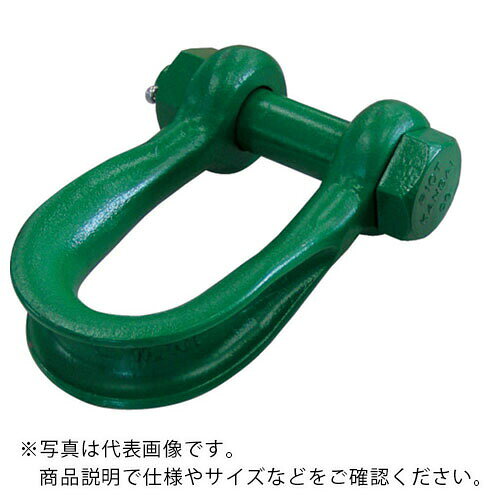 特長：従来の軽量シャックルよりも軽くしかも強度もあります。ワイヤロープやベルトスリングの安全性と耐寿命が従来の軽量シャックルよりも、1.7倍も延びました。特許取得品（PAT.1258288）です。用途：荷役作業用。船舶の係留。仕様：基本使用...