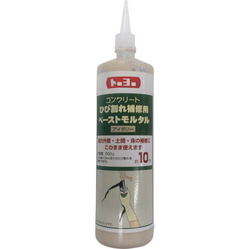 特長：水に混ぜる必要はなく、そのまま使用できるチューブタイプです。用途：屋内外のコンクリート面のひび割れ補修に。仕様：色：アイボリー容量(g)：500硬化時間(20℃)：24時間施工面積：5mm幅で10m硬化時間(20℃)：24時間作業時間...