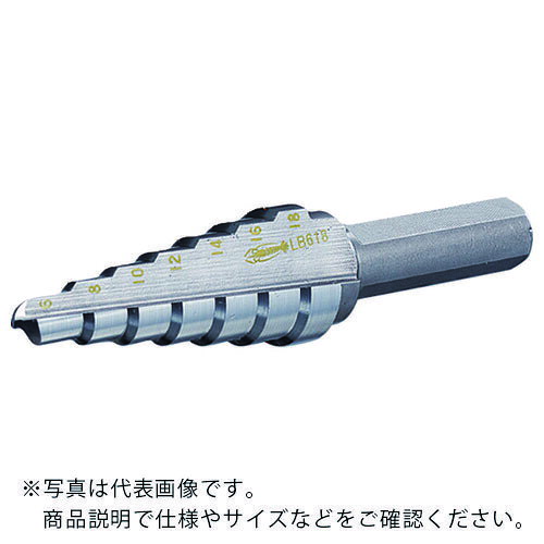 特長：穴あけ、下穴拡大、修正・面取り、1本で様々な径に対応します。コバルトハイス鋼の採用で、切れ味・ライフも高性能です。裏バリが少なく、穴あけ後のバリ取り作業が軽減されます。刃には特殊加工および独自の研磨が施されていますので、作業時の抵抗が...