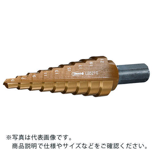 特長：穴あけ、下穴拡大、修正・面取り、1本で様々な径に対応します。コバルトハイス鋼の採用で、切れ味・ライフも高性能です。刃には特殊加工および独自の研磨が施されていますので、作業時の抵抗が少なく、切れ味・切り粉の排出に優れています。ドリルは横...