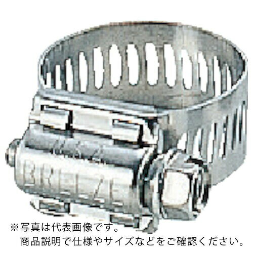 特長：標準タイプで幅広く使用可能で、耐食性に優れています。用途：一般産業、自動車関連用。科学、建設、空調配管、下水管などの締結用。仕様：最大径(mm)：20最小径(mm)：11バンド幅(mm)：12.7厚さ(mm)：0.58締付トルク(N・...