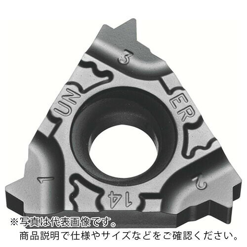 特長：外径ねじ切り加工用チップです。用途：外径ねじ切り加工用。仕様：適合ホルダ：KTNR-16/KTNSR-16型外径　ユニファイねじ【UN】被膜構成：TiAlN呈色：灰紫色TFシリーズ：高品位金型仕様材質／仕上：PVDコーティング