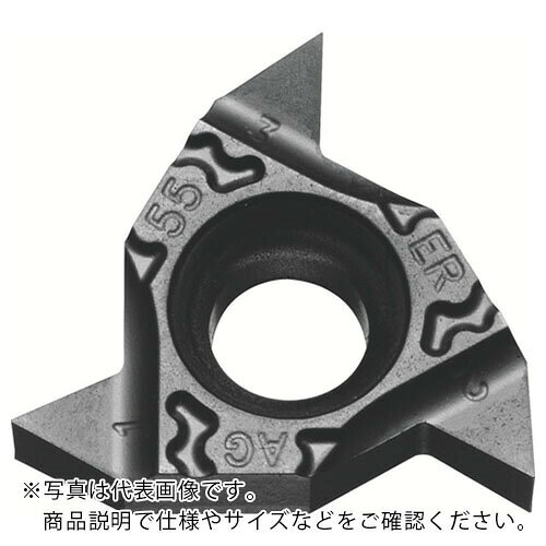 特長：外径ねじ切り加工用チップです。用途：外径ねじ切り加工用。仕様：適合ホルダ：KTNR-16/KTNSR-16型外径　汎用55°ねじ【管用平行ねじG(PF)・R(PT・BSPT)、ウィットねじ(W)】被膜構成：TiAlN呈色：灰紫色TFシ...