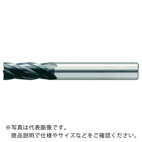 特長：炭素鋼から焼き入れ鋼（〜55HRC）までの水溶性、油性切削油を用いた加工に最適です。高品質・高性能の低価格エンドミルです。用途：被削材：炭素鋼、合金鋼、プリハードン鋼、焼き入れ鋼(〜55HRC)、鋳鉄、銅。仕様：切削径DC(mm)：3...