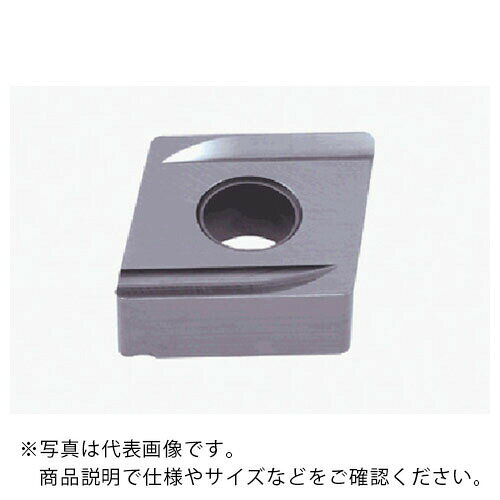 特長：耐摩耗性に優れた材種です。用途：被削材：鋼、ステンレス鋼、鋳鉄、非鉄金属、難削材。仕様：適合被削材：鋼、ステンレス鋼、鋳鉄、非鉄金属、難削材チップ形状：ひし形80°切刃長L(mm)：12.9厚さS(mm)：4.76コーナ半径RE(mm...