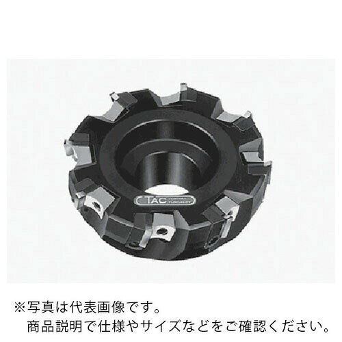 特長：くさび止め式直角肩加工用ボアタイプカッタです。用途：肩削り加工用。仕様：刃数(枚)：8最大切込み(mm)：10.00加工径(mm)：160.00機械側取付け部径(mm)：50.800取付部穴深さ(mm)：38.000キー溝重さ(mm)...