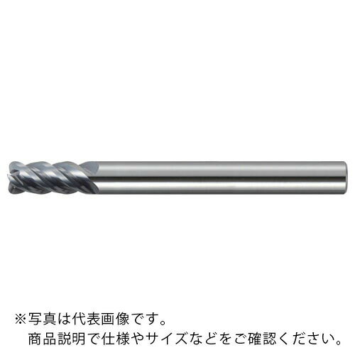 特長：高能率4枚刃ラジアス、チタン・超耐熱合金加工用で、耐熱難削材に適したUTコーティングで長寿命です。不等分割、強ねじれ、ポジティブすくい角設計で安定した加工が可能です。ヘリカル・傾斜などのアプローチで切削抵抗を抑える刃型設計です。耐熱難...