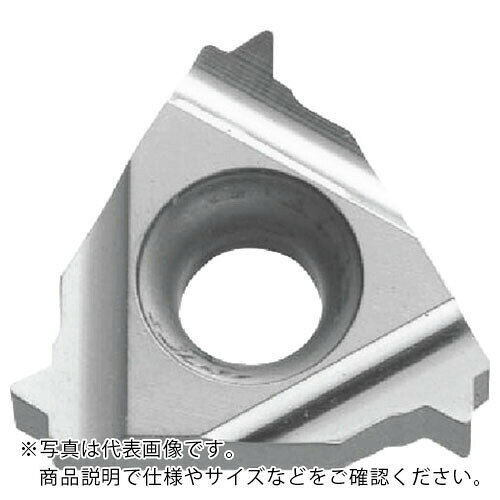 特長：外径ねじ切り加工用チップです。用途：外径ねじ切り加工用。仕様：適合ホルダ：KTNR-16/KTNSR-16型外径　アメリカ管用テーパねじ【NPT60°】被膜構成：TiAlN呈色：灰紫色材質／仕上：PVDコーティング