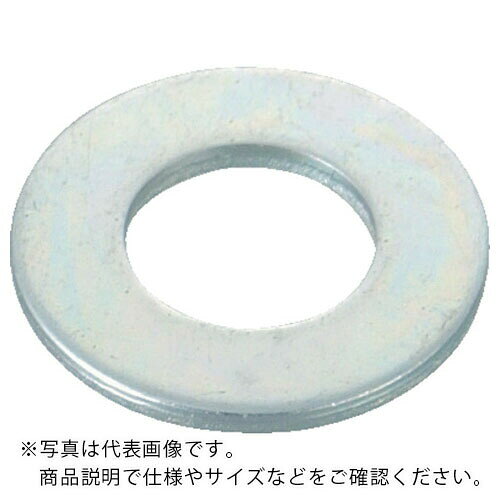 特長：おねじの頭あるいはナットが母材に食い込まないための一般的な平ワッシャーです。仕様：呼び径：M10外径(mm)：22内径(mm)：10.5厚さ(mm)：1.6表面処理：ユニクロ旧JISの規格ですが現在も一般的に流通しています。材質／仕上...