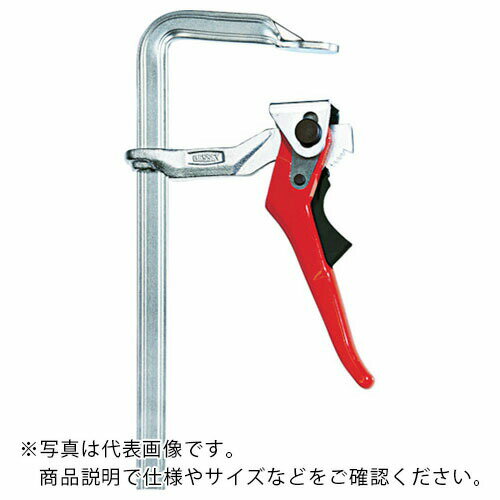特長：締め付け力に優れたラチェット式レバー型のクランプです。着脱がワンタッチで作業性がよく広い用途に威力を発揮します。軽工業・重鉄工業・石材業に適しています。用途：軽工業・重鉄工業・石材業。仕様：全長(mm)：330最大口開き(mm)：25...