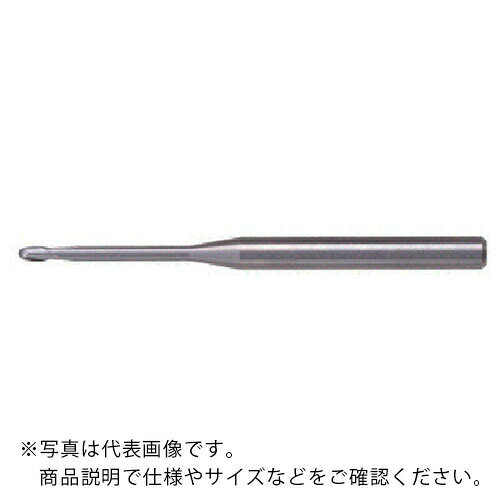 特長：樹脂加工用ロングネックボールエンドミルです。首部のアンダーカット処理により深溝形状の加工に最適です。用途：被削材:アルミ合金、銅、樹脂。対応被削材:銅、樹脂、炭素鋼、合金鋼、プリハードン鋼、鋳鉄、アルミ合金、グラファイト。仕様：刃数Z...