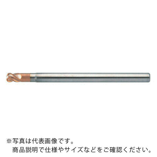 特長：コーナRサイズの最適化により、通常よりも大きなピックフィードでの加工を実現しました。シームレスラジアス形状です。65HRCまでの高硬度材も加工可能です。外径公差:0/-0.02(D≦6)、-0.01/-0.03(D≧8)です。全長を短...