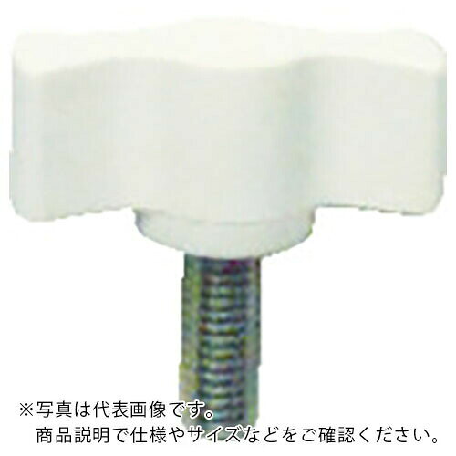 特長：キャンディの形をしたノブです。豊富なカラーバリエーションです。仕様：外径(mm)：32ノブ高さ(mm)：17ねじ寸法：M6×1ねじ長さ(mm)：20色：白全長(mm)：37幅(mm)：32耐熱温度(℃)：80おねじタイプ材質／仕上：ノ...