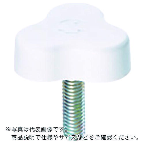 特長：2008年グッドデザイン賞受賞品です。豊富なカラーバリエーションです。仕様：外径(mm)：32ノブ高さ(mm)：12ねじ寸法：M6×1ねじ長さ(mm)：15色：白全長(mm)：27幅(mm)：32耐熱温度(℃)：80おねじタイプ材質／...