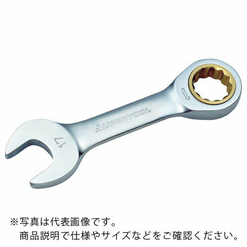 特長：電設・配管・空調工事、機械設備、自動車修理、各種狭所作業現場に最適です。ショートタイプです。ギア数72山で送り角5°なので狭所作業に適しています。ギアは独特の形状でソケットはチタンコーティング仕上げで強くさびにくいです。仕様：対辺寸法...
