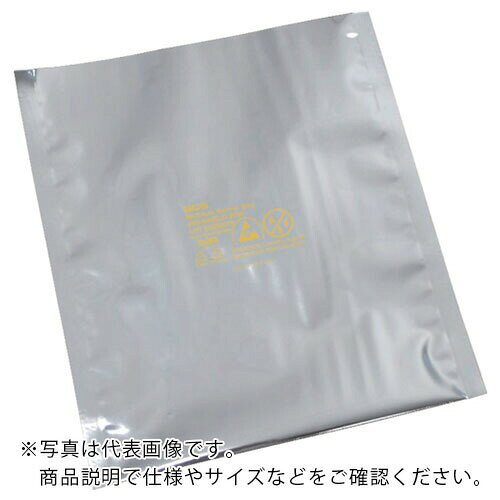 特長：アルミ層のあるポリエステルを使用し、内側・外側ともに静電防止加工をしている防湿シールドバッグです。軽量であり、かつ強度にも優れています。用途：防湿性を要求される電子部品の包装。仕様：厚さ(mm)：0.0914表面抵抗値(Ω)：10の4...