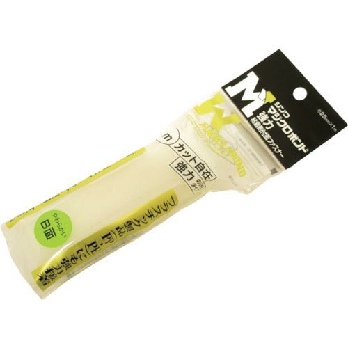 特長：ナイロン素材で繰り返しの脱着にも耐久性があります。片面のみでのご使用に最適な使い切りサイズです。用途：産業資材や建材の固定。梱包材の留め。工具・機具の留め。仕様：色：白幅(mm)：25長さ(m)：1厚さ(mm)：2タイプ：B面強粘着の...