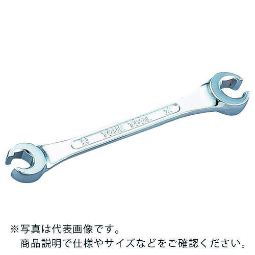 特長：配管用のレンチです。ブレーキパイプや高圧パイプ用ナットの作業に最適です。角度は力を加えやすい15°設計です。仕様：対辺寸法(mm)：17×19全長(mm)：165材質／仕上：構造用鋼表面処理：メッキ処理　●代表画像について 商品によっ...