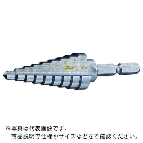 特長：刃には特殊加工および独自の研磨が施されていますので、作業時の抵抗が少なく、切れ味・切り粉の排出に優れています。裏バリが少なく、穴あけ後のバリ取り作業が軽減されます。穴あけ、下穴拡大、修正・面取り、1本で様々な径に対応します。コバルトハ...