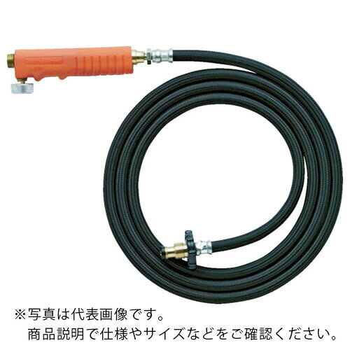 特長：プロパンバーナー用ホース(部品）です。仕様：品名：ホース3mバルブ付きホース長さ(m)：3バルブ長さ(mm)：170バルブ付　●代表画像について 商品によっては、代表画像を使用している場合がございます。 商品のカラー、サイズなどが異な...