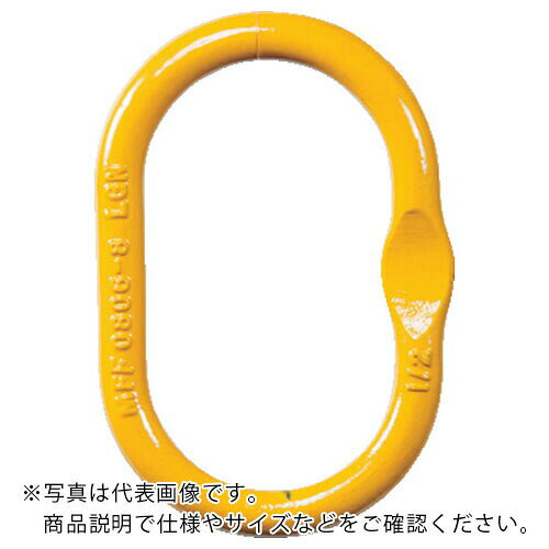 特長：1本吊りから4本吊りまで使用できます。用途：マスターリンクとして。仕様：基本使用荷重(t)：3.2適合チェーン線径(mm)1本吊：10適合チェーン線径(mm)2本吊：7.1寸法(mm)d：17寸法(mm)p：141破断荷重(kN)：1...