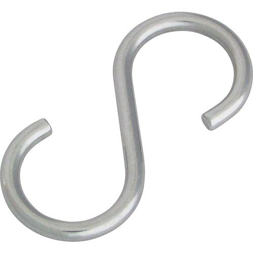 特長：細い径のSカンです。用途：工具・器具などの一般商品の収納の吊り金具として。仕様：使用荷重(kN)：0.05D(mm)：2.3L1(mm)：36.6L2(mm)：32S1(mm)：7.5S2(mm)：8W1(mm)：12W2(mm)：1...