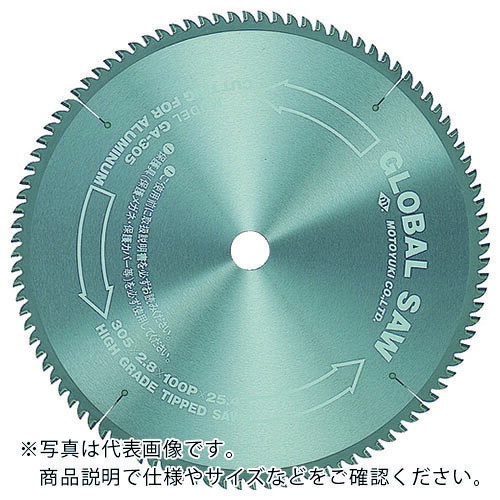 特長：アルミ専用のチップと刃型で、スピーディーな切断ができます。用途：アルミサッシ、アルミサイディング、アルミ板材、 アルミ型材の切断に。仕様：外径(mm)：260刃厚(mm)：2.4穴径(mm)：25.4刃数：80最高使用回転数(rpm)...