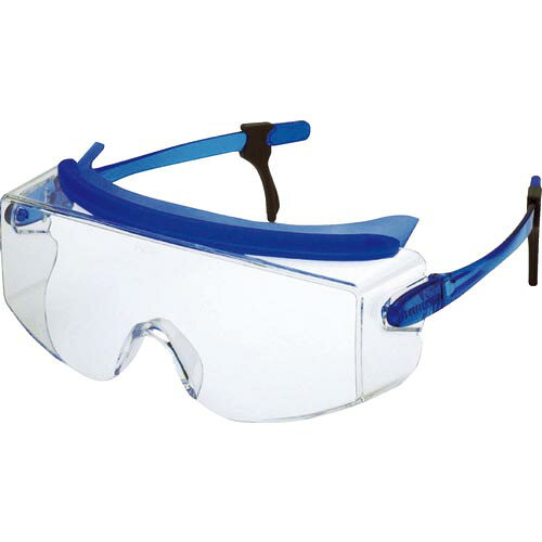 特長：防じん性とフィット性に優れたニュークッションバー付です。フレーム枠の角度を調整できます。メガネ併用可能です。仕様：レンズ色:クリアテンプル色:ブルーフレーム色:ブルー幅(mm):163高さ(mm):65レンズ厚(mm):約2防曇加工:...