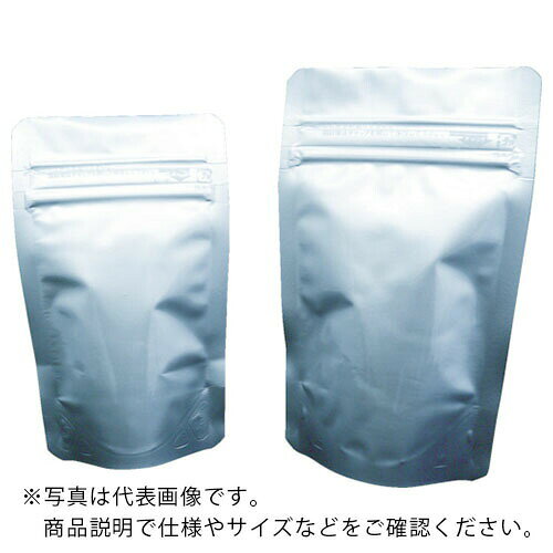 特長：防湿性と遮光性に優れ、アルミ箔を使用しており高いバリア性があります。サイドシールは6mm幅ベタシールです。便利なチャック付自立容器として高いディスプレイ効果を発揮します。4つの角は、全て完全Rカットタイプです。用途：食品パックや小分け...