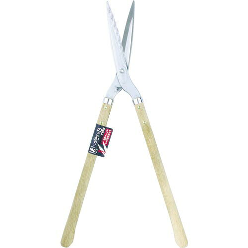 特長：のこぎり刃が滑りを防止し、楽々カットできます。硬質メッキ仕上げです。用途：枝の剪定・刈込み作業に。仕様：切断能力(mm)：12刃長(mm)：180全長(mm)：650材質／仕上：刃:特殊刃物鋼柄:樫　●代表画像について 商品によっては...