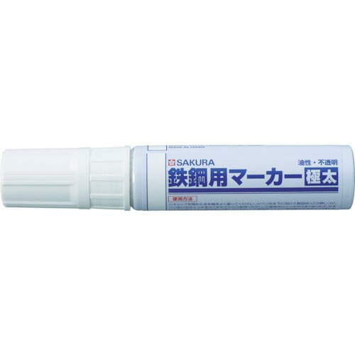 特長：造船の新塗装基準（PSPC）に対応したマーカーです。視認性が良く、文字やマークがはっきり見えます。用途：木材、石、ガラス、金属、フィルム、プラスチックなどの記入に。鉄骨・鋼板のチェック用。仕様：インク色：白適合温度範囲(℃)：5〜40...