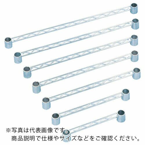 特長：メタルラック専用のサイドバーです。ラックの奥や横に付けて荷こぼれ防止に使用できます。仕様：間口(mm)：1500奥行(mm)：36高さ(mm)：40幅(mm)：1500製造国：中国支柱径(mm)：25適合パイプ径：25mm材質／仕上：...