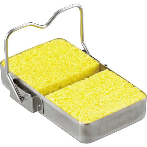 特長：携帯に便利なコテ先クリーナーです。工具箱に入れて簡単に持ち運びできます。仕様：幅(mm)：60奥行(mm)：110高さ(mm)：60耐熱温度：140℃(乾燥時)注意：使用時は、水を含ませてご使用ください。　●代表画像について 商品によ...
