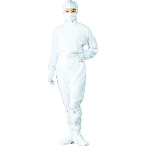 特長：クリーンルーム用ウエアです。制電性・防塵性能に優れた続服タイプの無塵衣です。運動性を重視したデザインですので、作業の妨げになりません。コストパフォーマンスに優れた製品です。半導体・液晶・精密機器・食品など幅広い業種に対応しています。用...