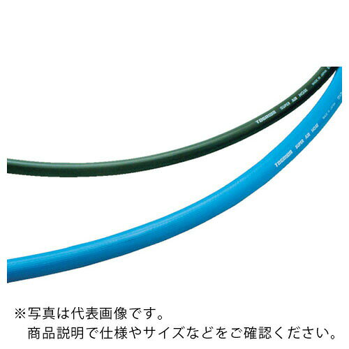 特長：ゴムホースと比べ軽く抜群の作業性があり、耐候性に優れヒビ割れしにくいです。用途：コンプレッサー・自動車整備・板金塗装・採石など。仕様：色：青外径(mm)：27.5内径(mm)：19最小曲げ半径(mm)：95長さ(m)：100最高使用圧...